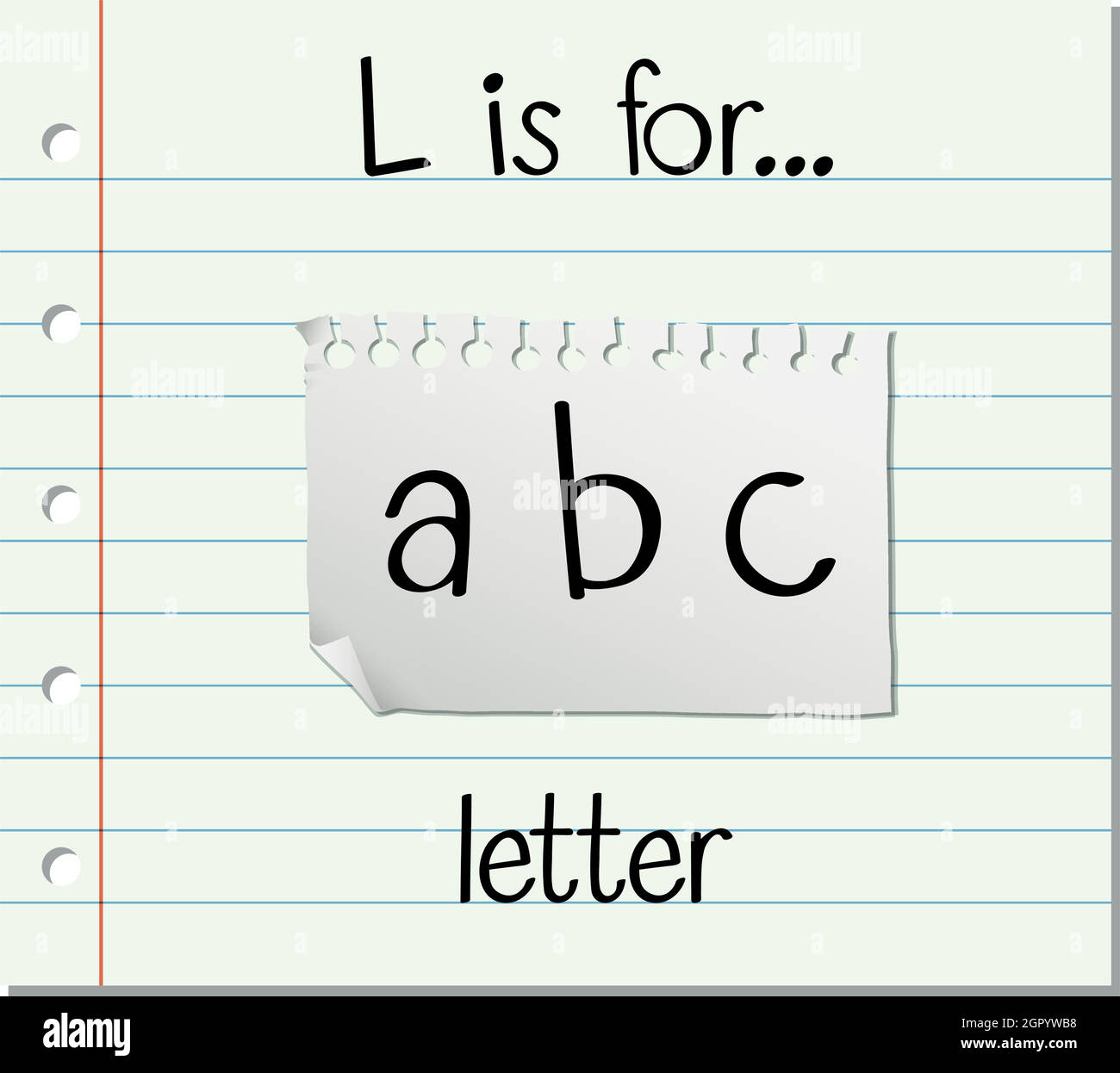 Flashcard letter L is for letter Stock Vector Image & Art - Alamy