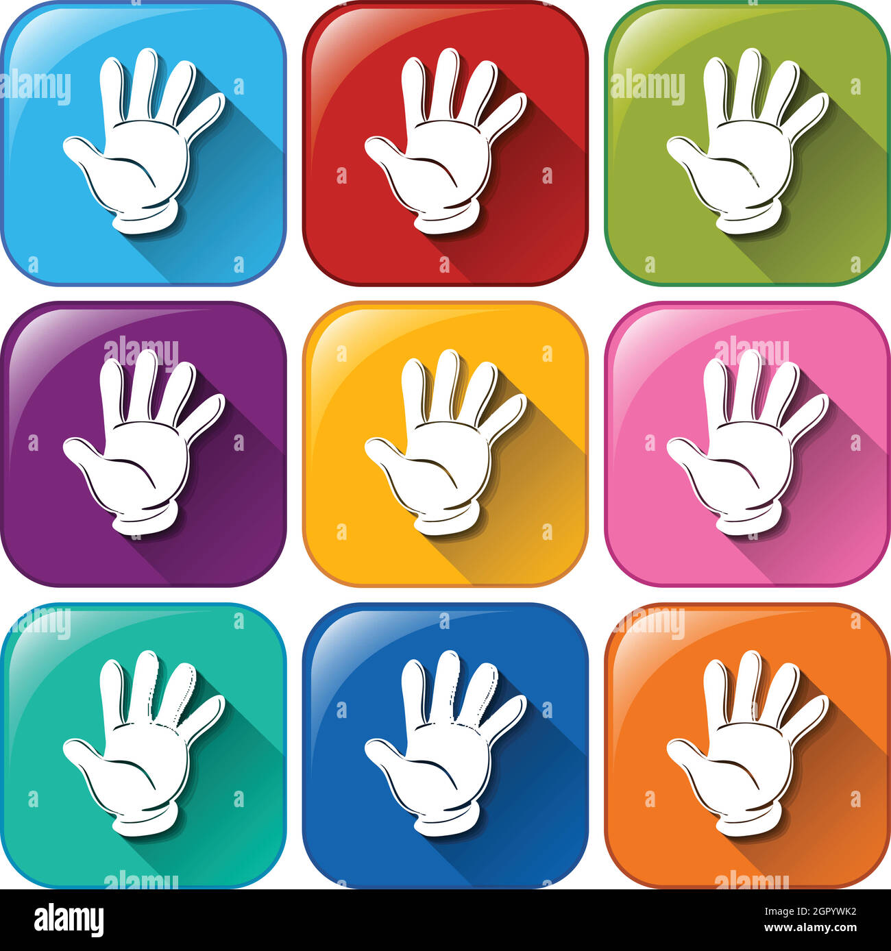 Primates hand Stock Vector Images - Alamy