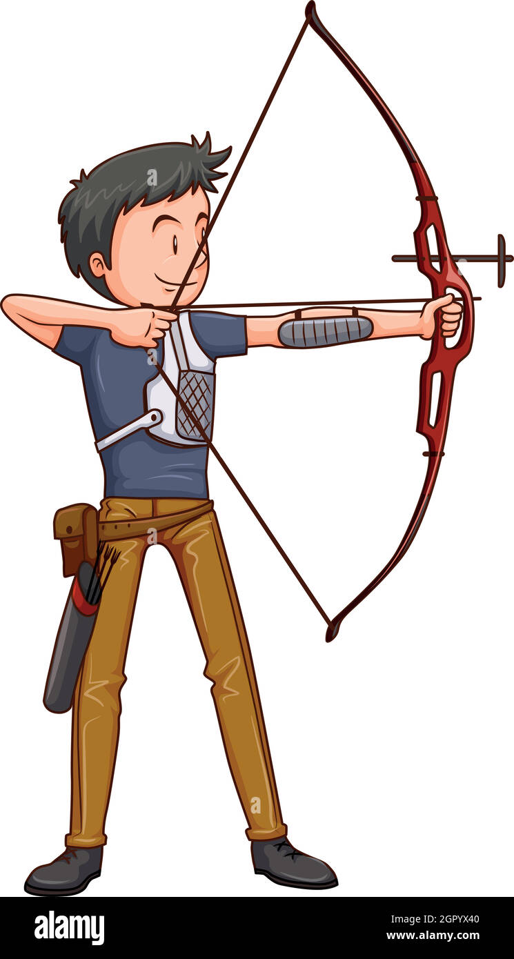 Archery exercise Cut Out Stock Images & Pictures - Alamy