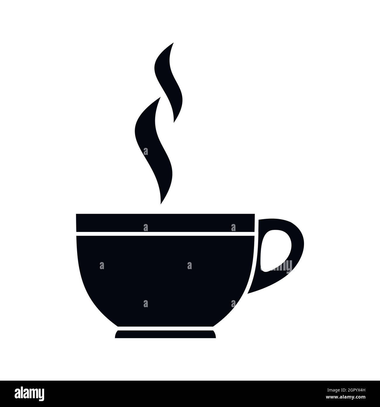 Glass cup of black tea Stock Vector Images - Alamy