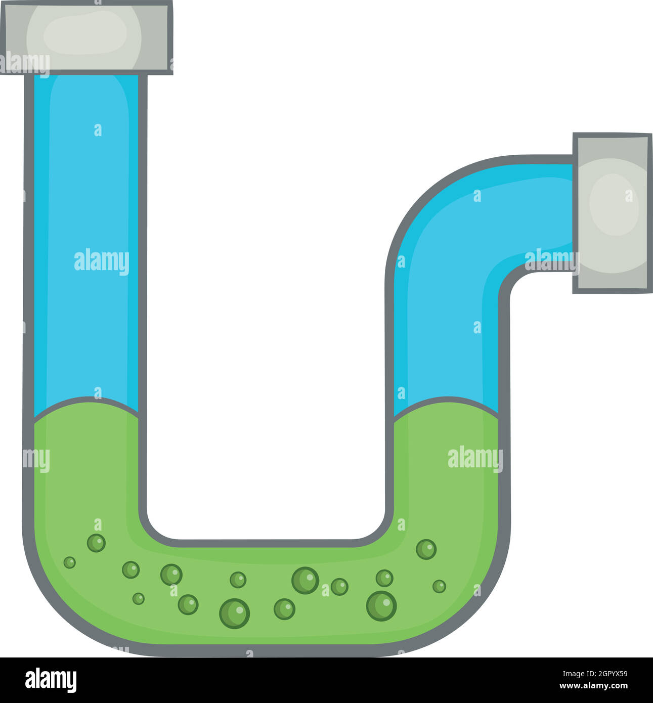 Clog in the pipe icon, cartoon style Stock Vector Image & Art - Alamy