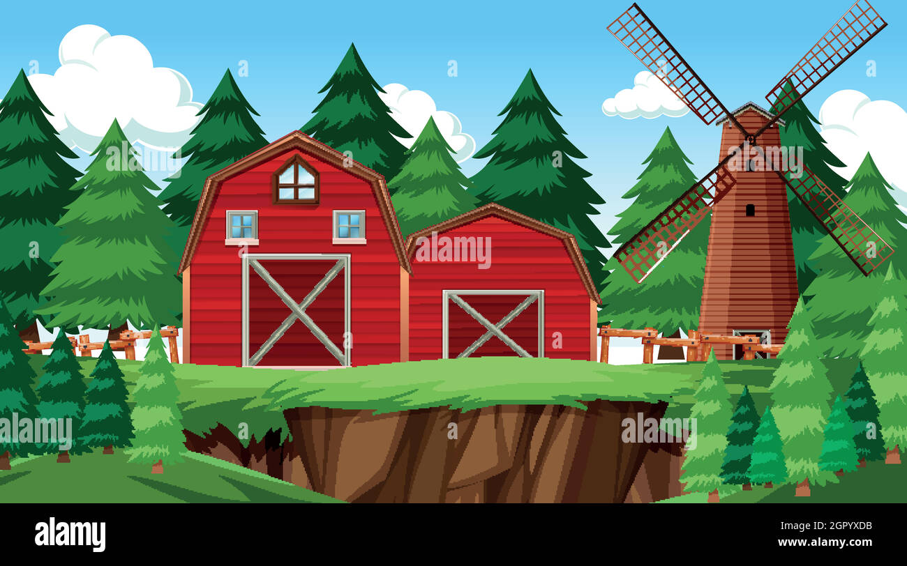 Natural environment scenes landscape Stock Vector Image & Art - Alamy