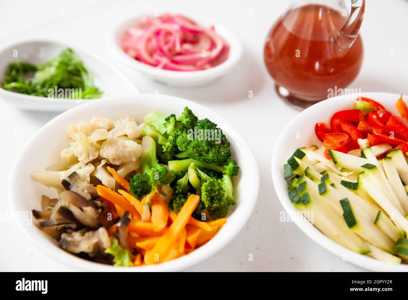 Close-up of the process of preparation of homemade pickles Stock Photo ...