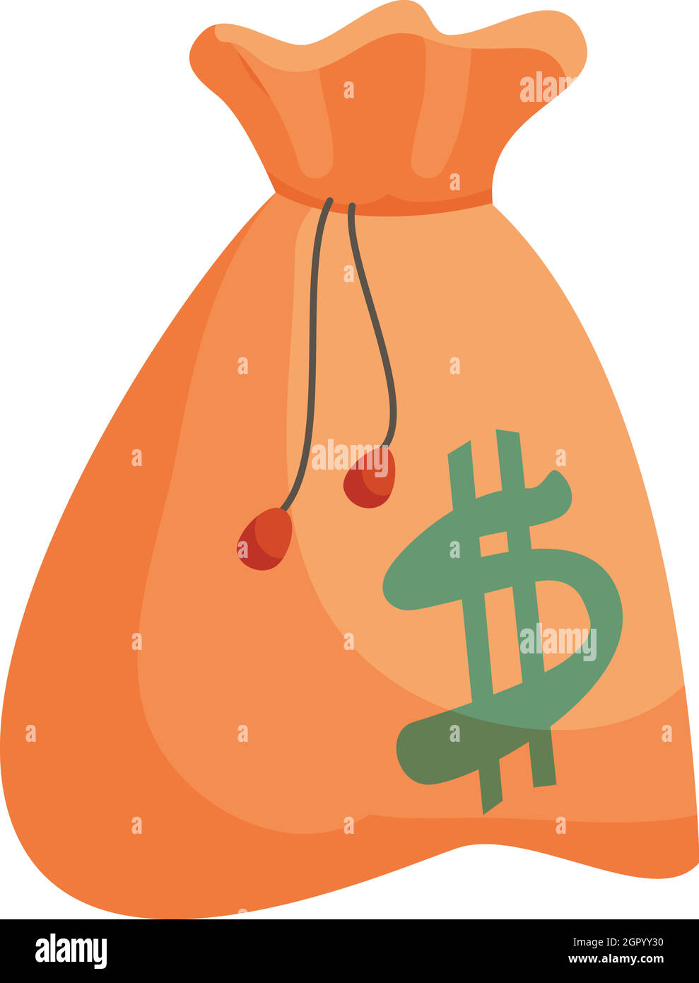 Money bag cartoon hi-res stock photography and images - Alamy