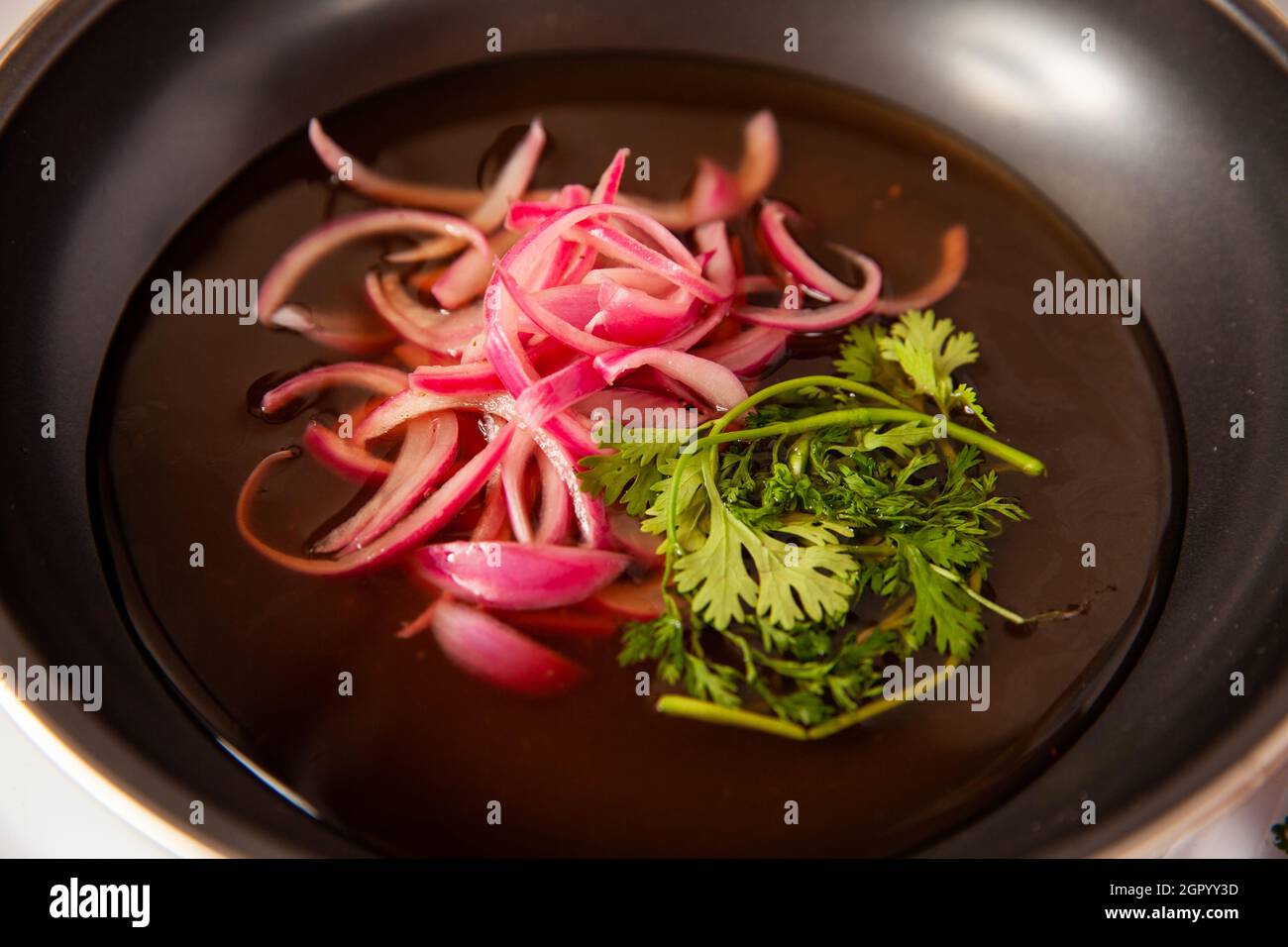 Close-up of the process of preparation of homemade pickles Stock Photo ...