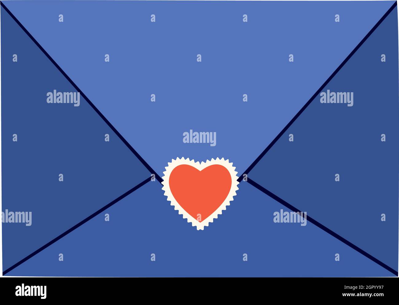 pretty envelope illustration Stock Vector Image & Art - Alamy