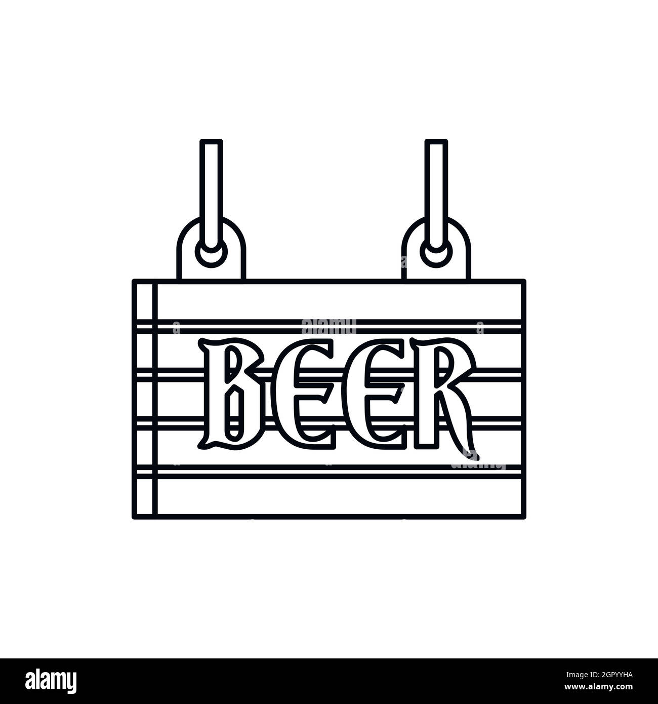 Black pub sign Stock Vector Images - Alamy