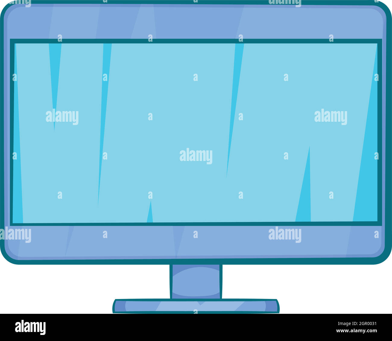 Computer monitor icon in cartoon style Stock Vector Image & Art - Alamy