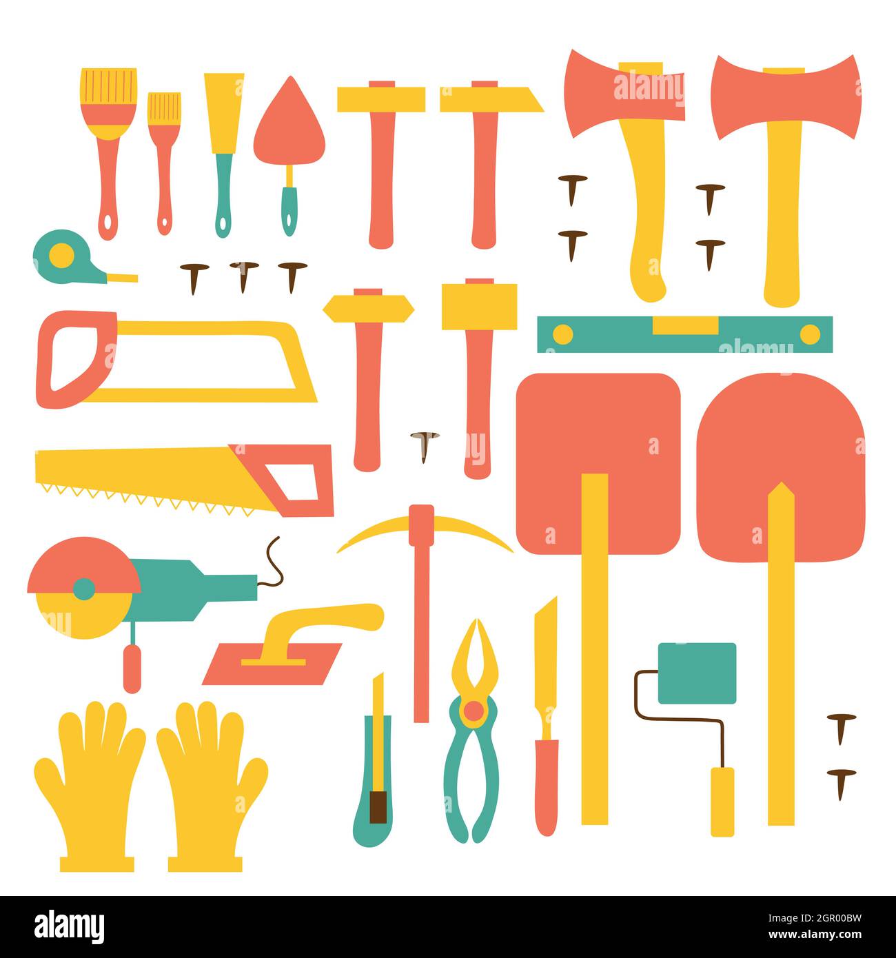 Building Construction Tools Clipart