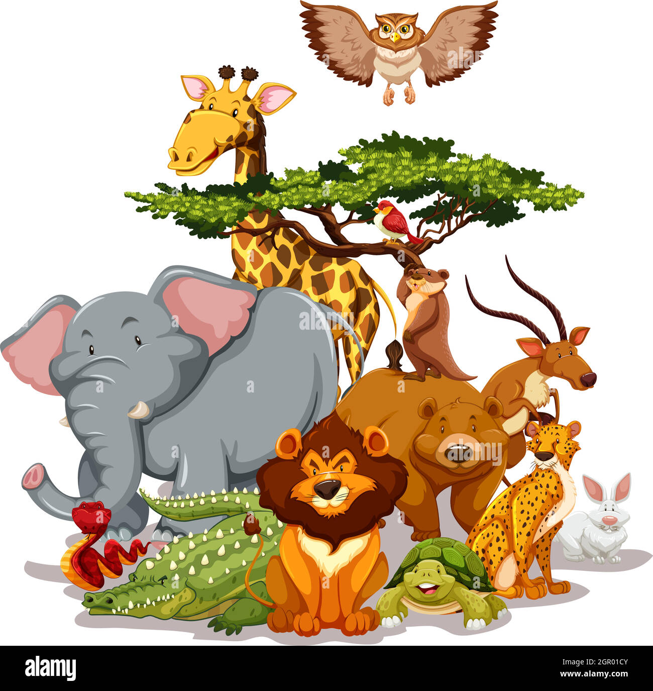 Wild tree Stock Vector Images - Alamy