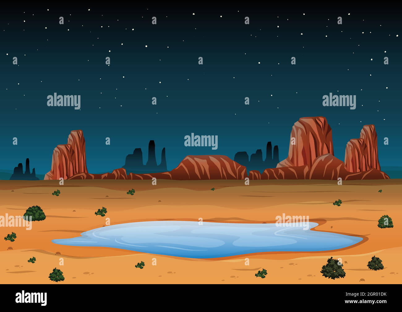 Natural landscape canyon Stock Vector Images - Alamy