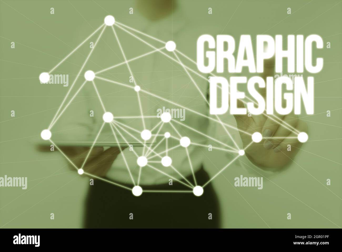 Sign displaying Graphic Design, Word Written on art or skill of ...