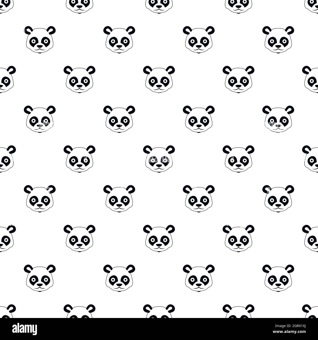 Panda head pattern hi-res stock photography and images - Alamy