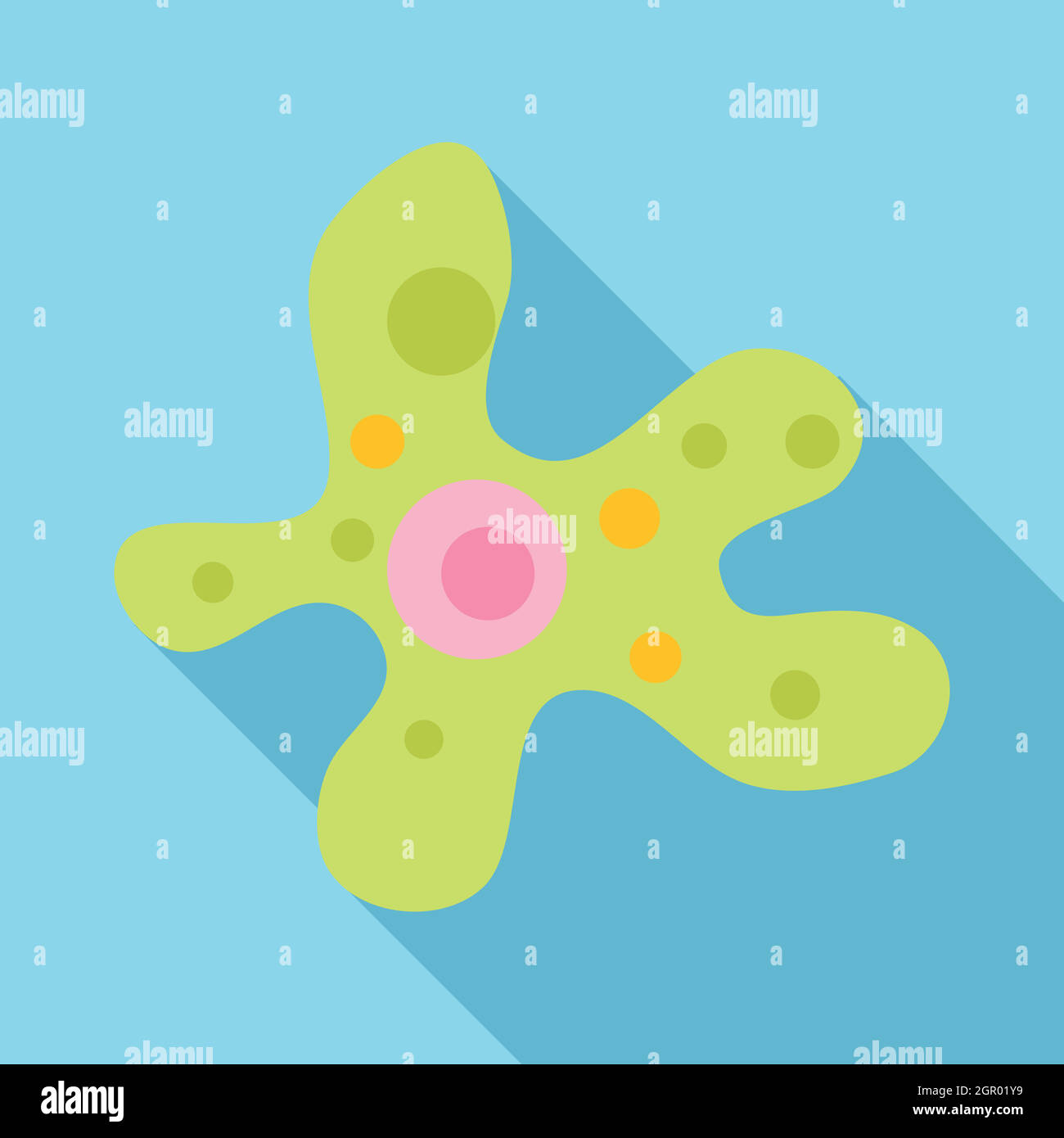 Dangerous virus icon flat Stock Vector Images - Alamy