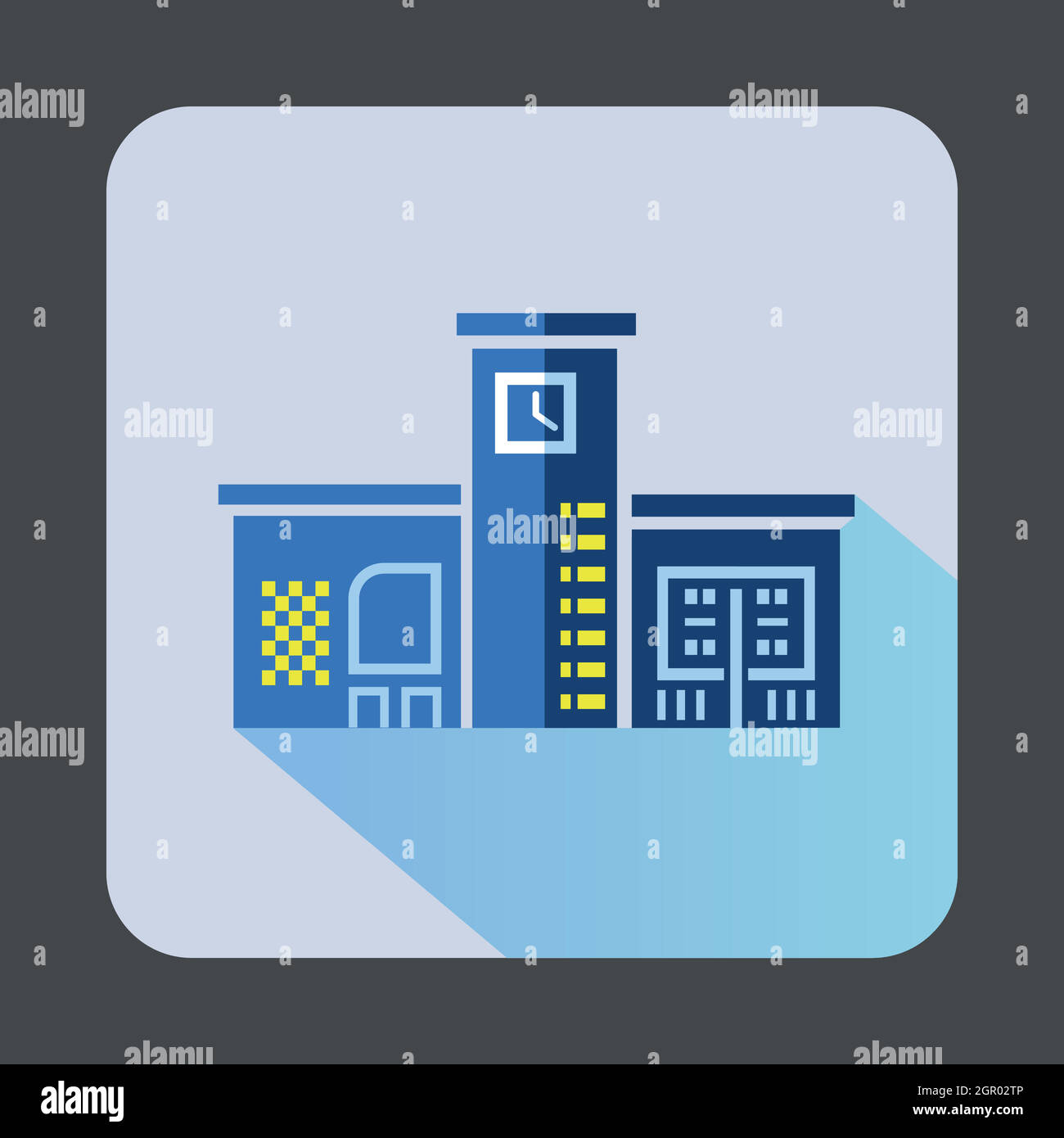 Blue school building hi-res stock photography and images - Alamy