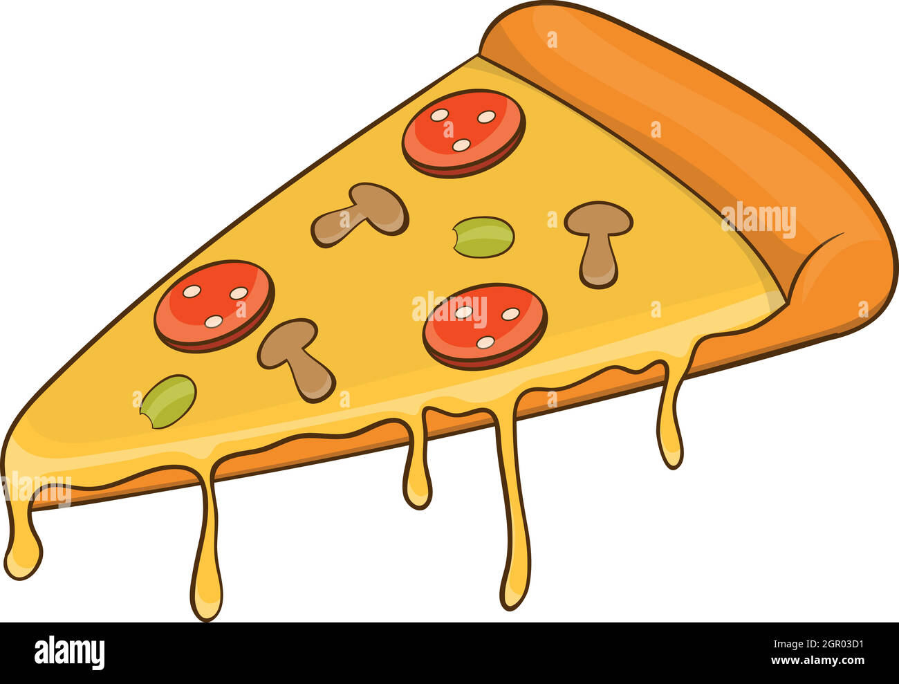 Cartoon pizza Cut Out Stock Images & Pictures - Alamy