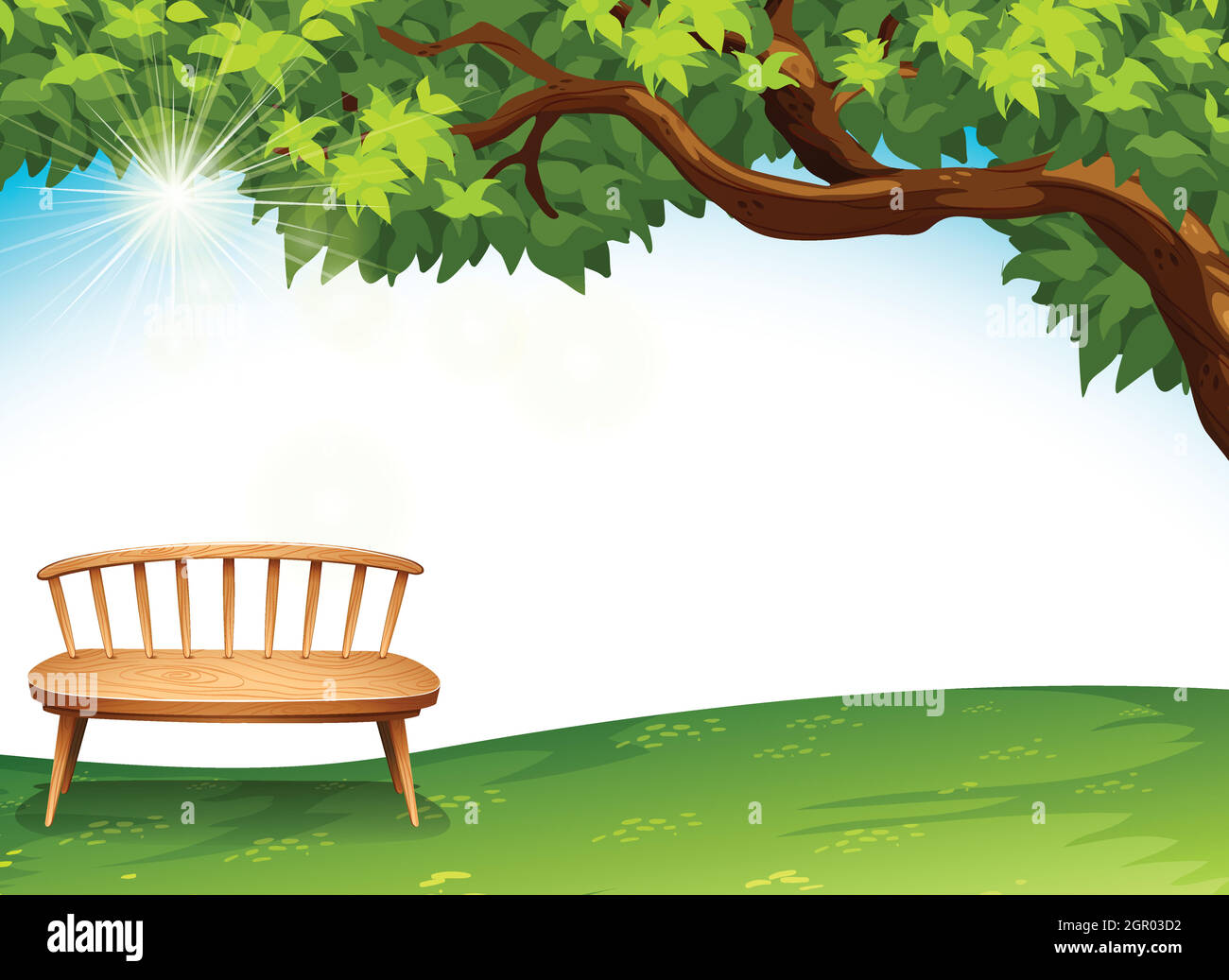 Sitting near tree Stock Vector Images - Alamy