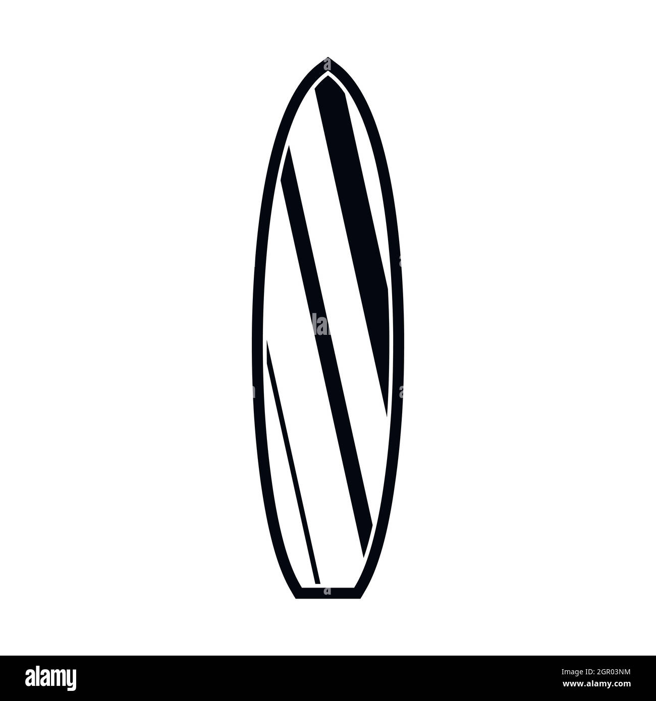 Surfboard icon, simple style Stock Vector Image & Art - Alamy