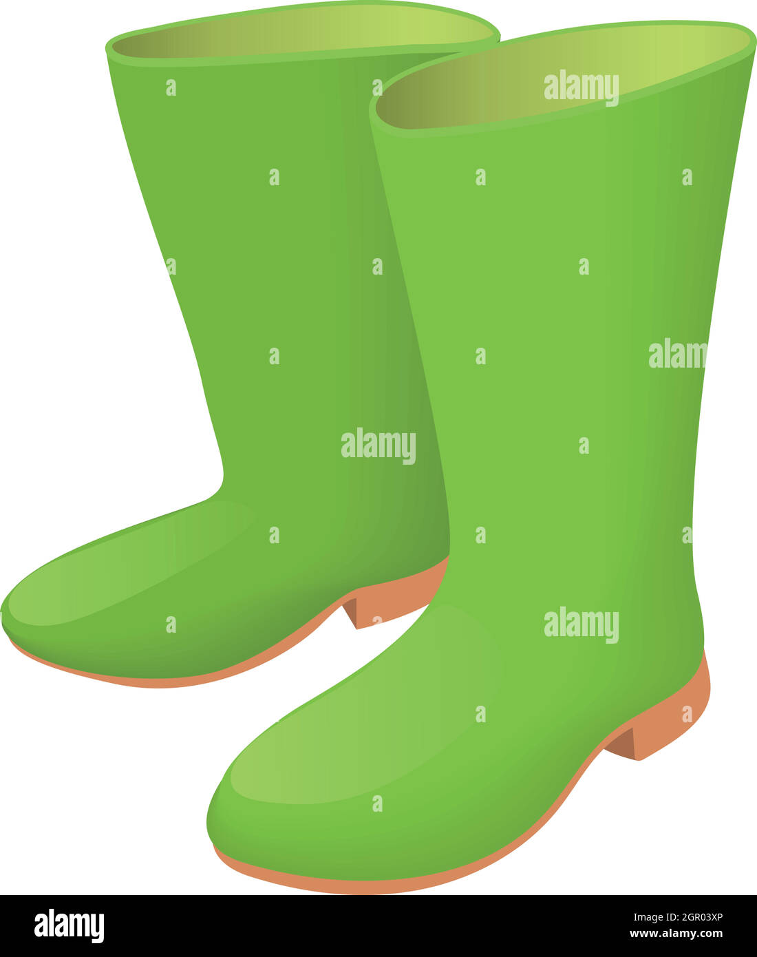 Rubber green boots icon, cartoon style Stock Vector Image & Art - Alamy