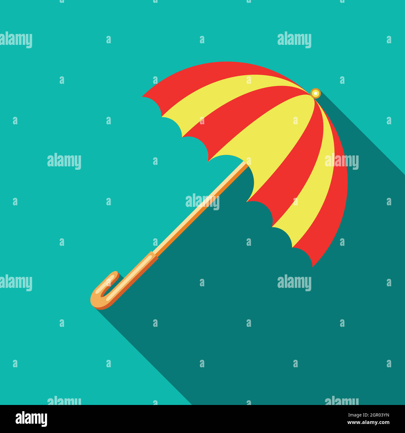 Large yellow umbrella Stock Vector Images - Alamy