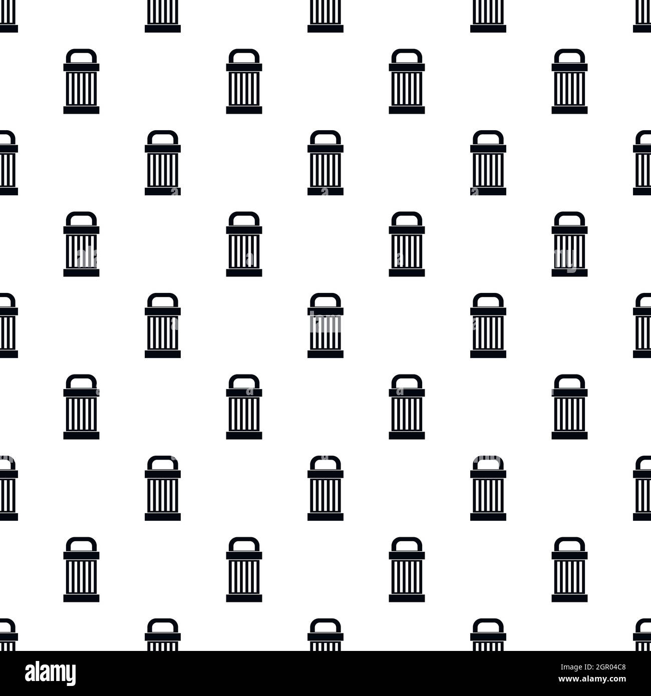 Trash pattern, simple style Stock Vector Image & Art - Alamy