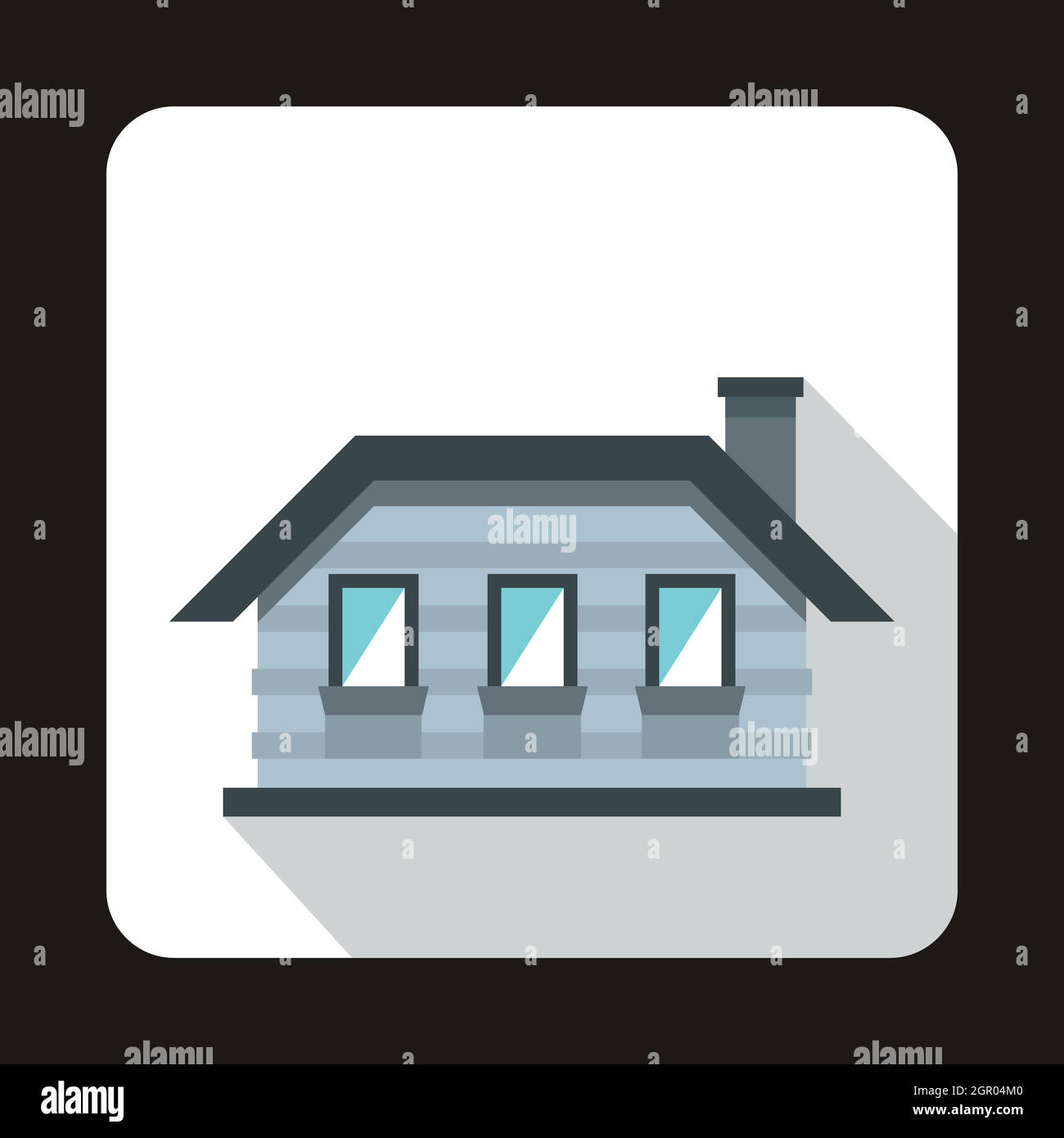 Modern brick building in Stock Vector Images - Alamy