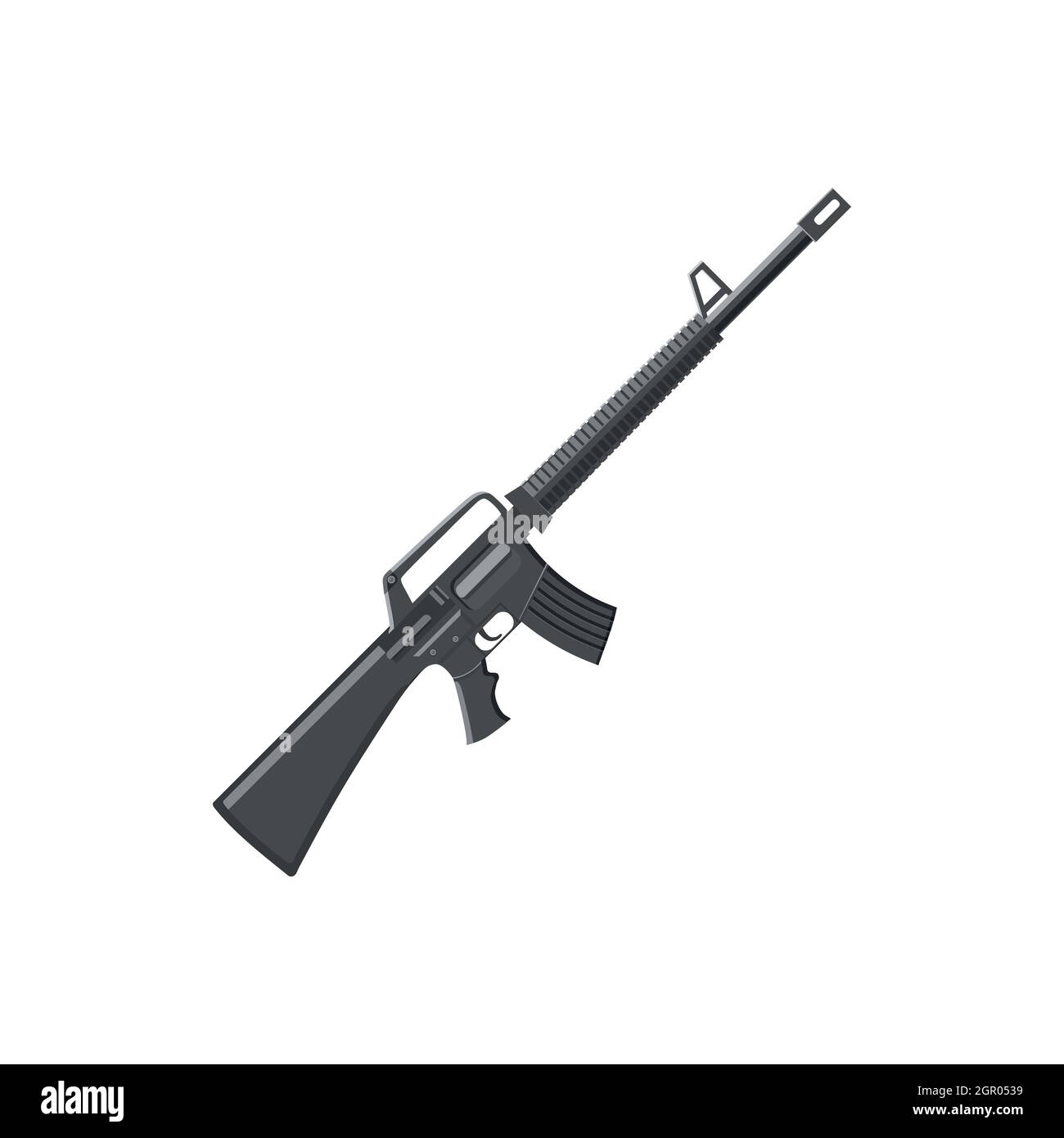 Rifle isolated icon Stock Vector Images - Alamy
