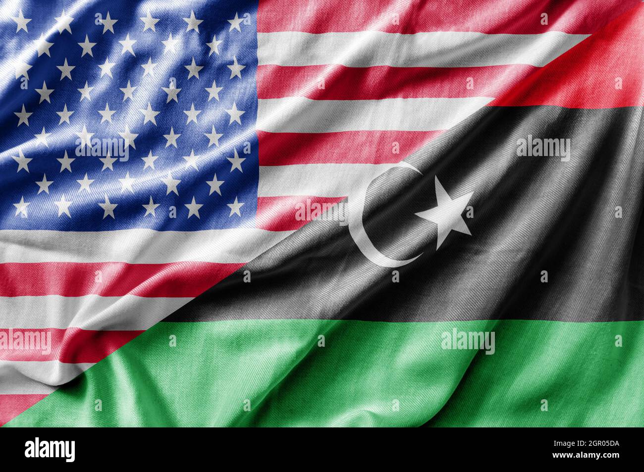Usa libya flag hi-res stock photography and images - Alamy