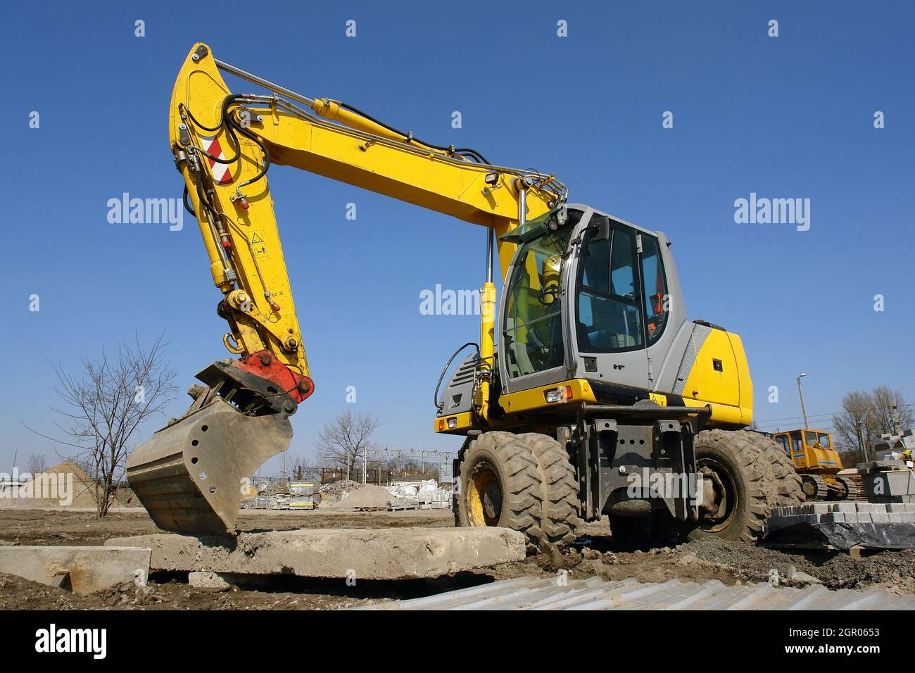 Backhoe cabin hi-res stock photography and images - Alamy