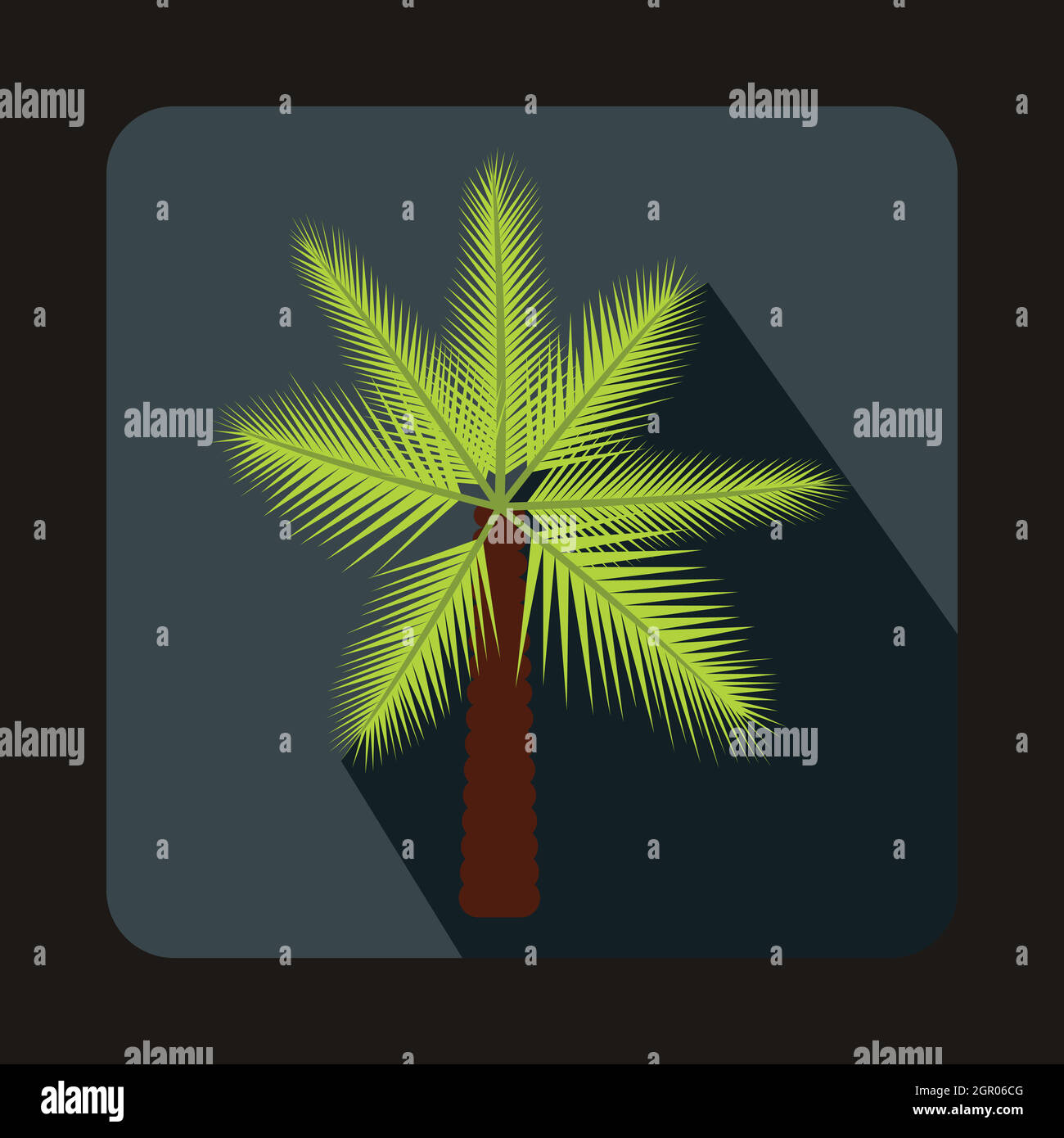 Palm icon in flat style Stock Vector Image & Art - Alamy