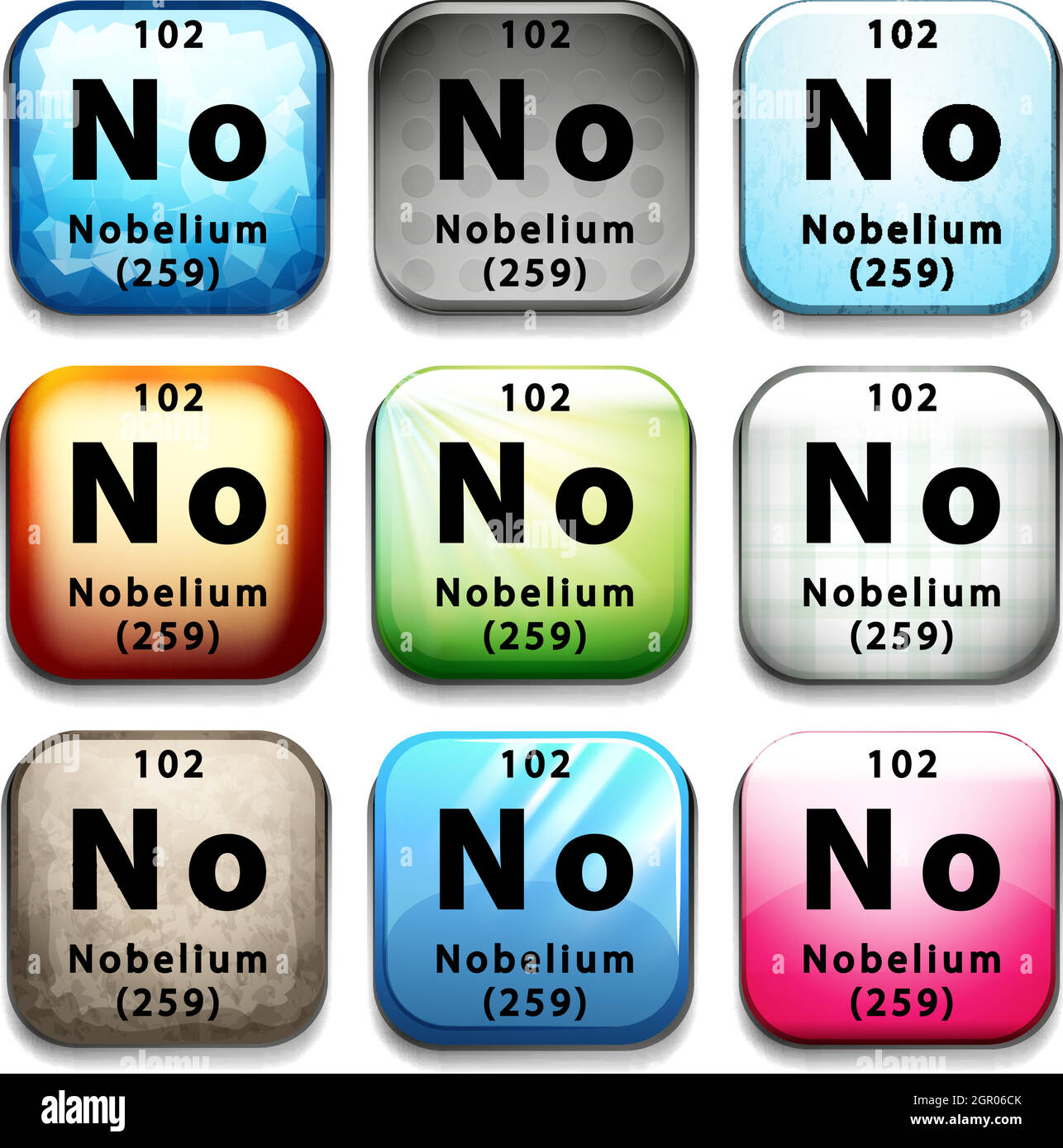 The Nobelium element Stock Vector Image & Art - Alamy