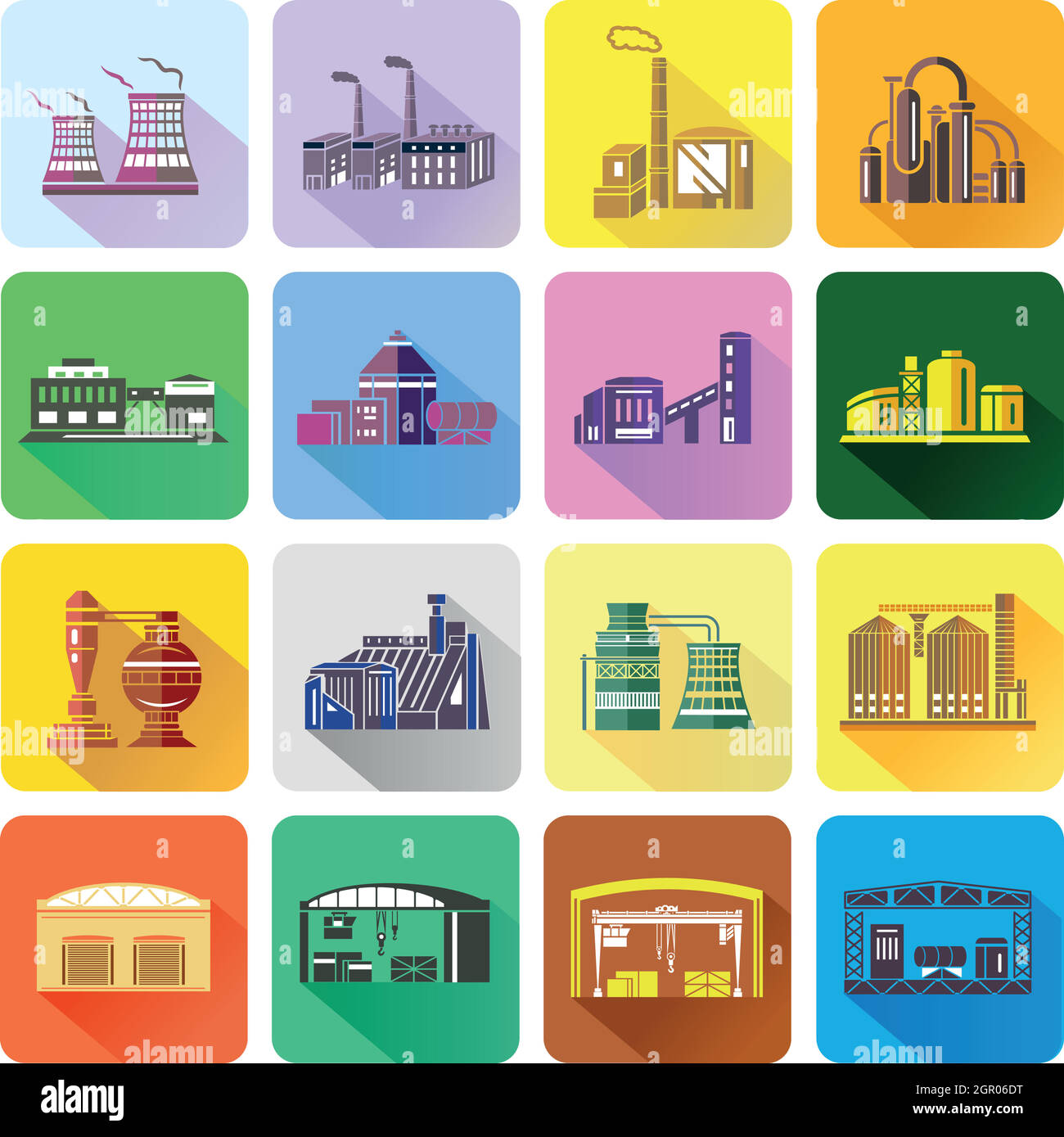 Factory smokestack Stock Vector Images - Alamy