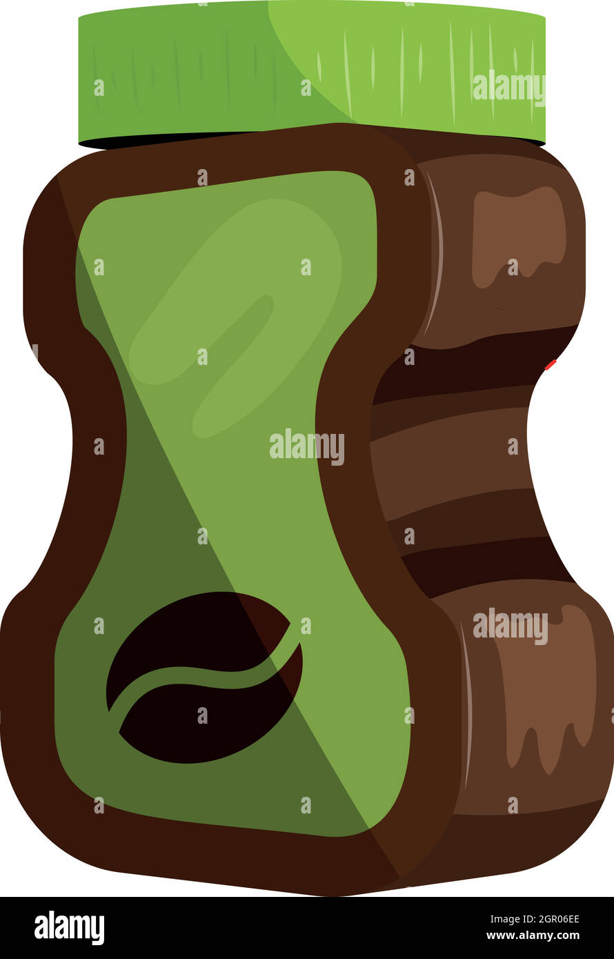 Coffee glass jar package icon, cartoon style Stock Vector Image & Art ...