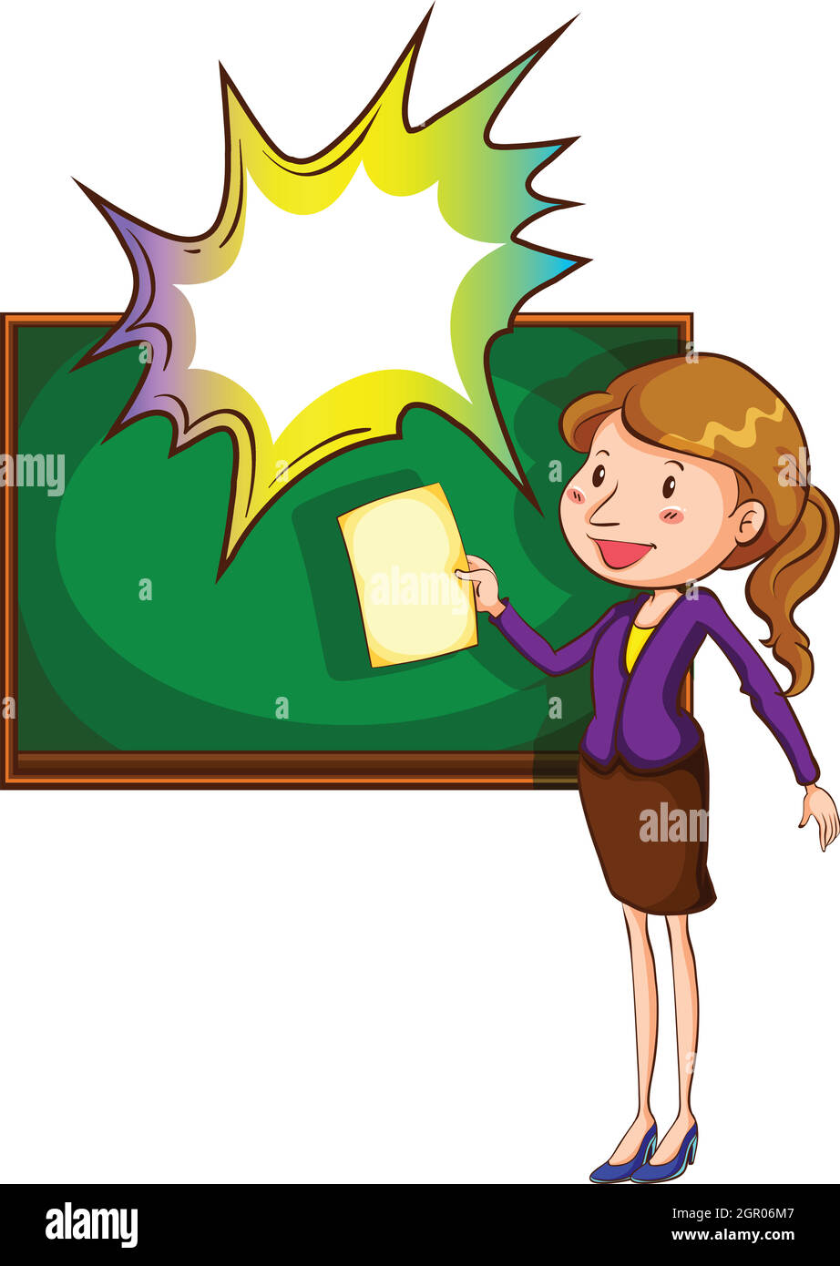 A teacher with an empty callout Stock Vector Image & Art - Alamy