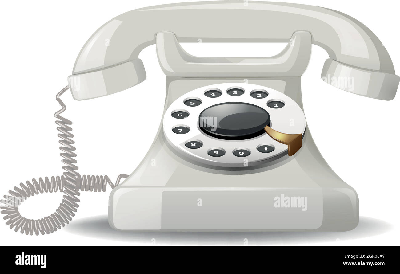 Telephone drawing Stock Vector Images - Alamy