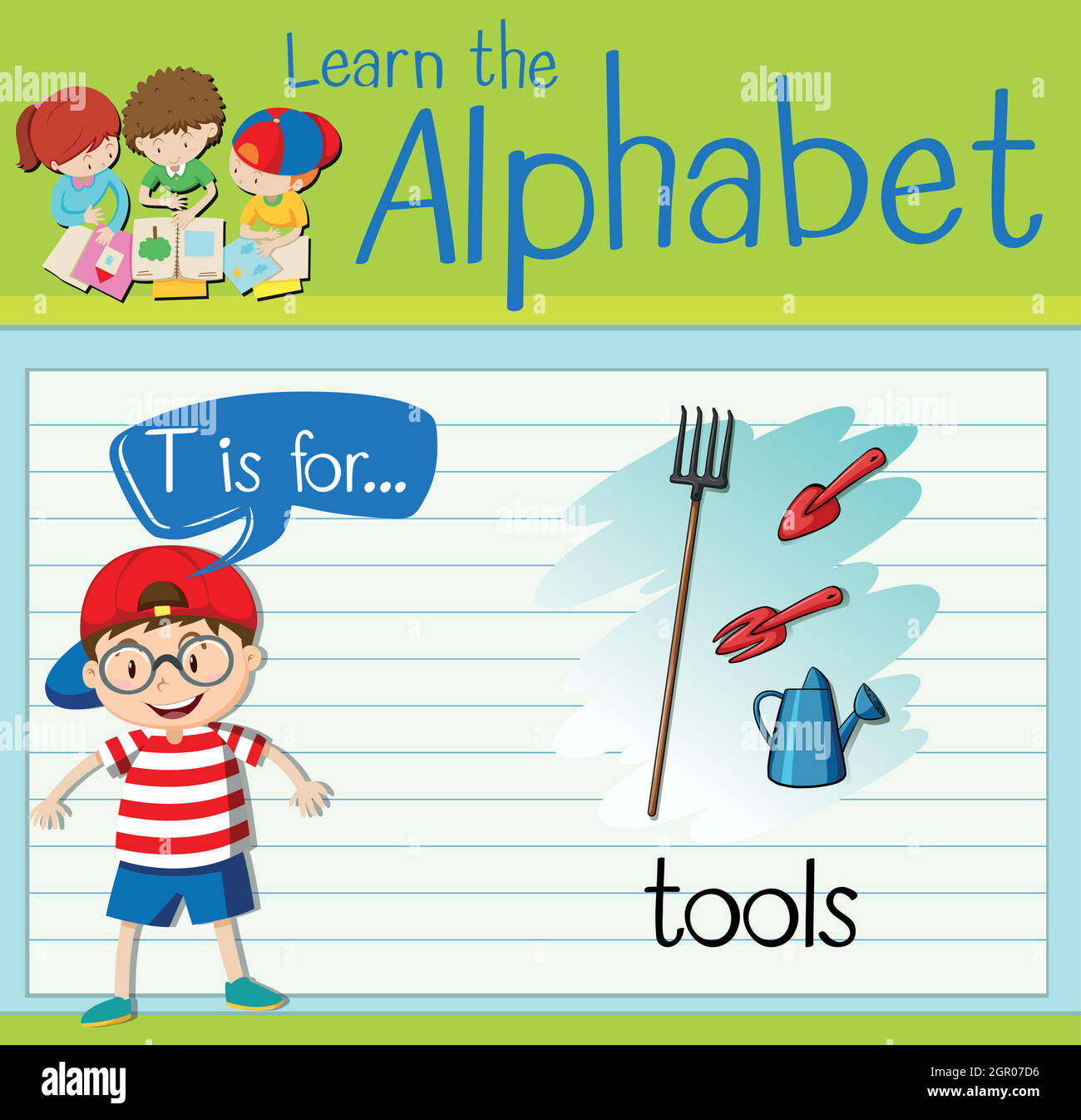 Flashcard letter T is for tools Stock Vector Image & Art - Alamy