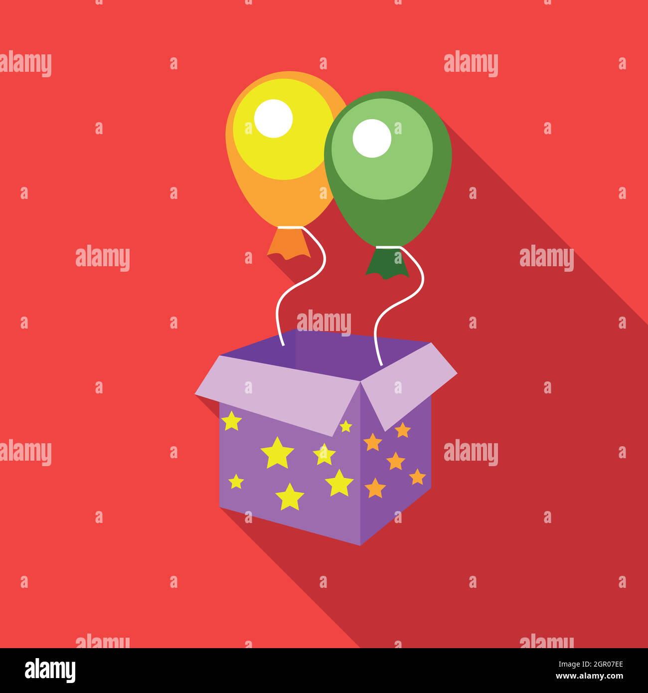 Baloon icon flat style Stock Vector Images - Alamy