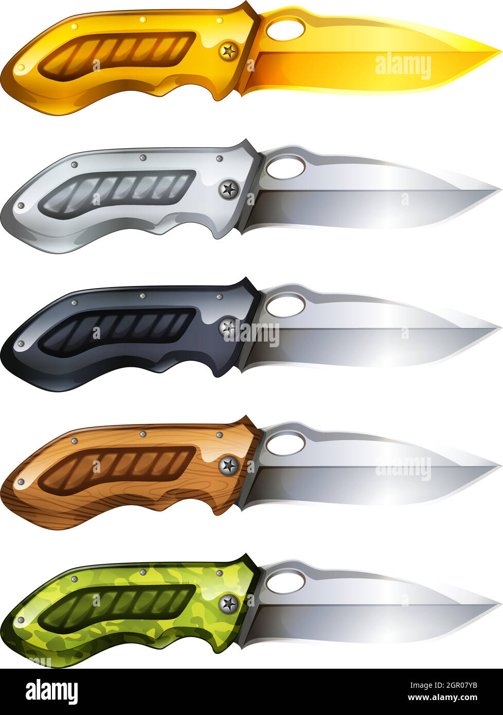 Steel knife camping cartoon hi-res stock photography and images - Alamy