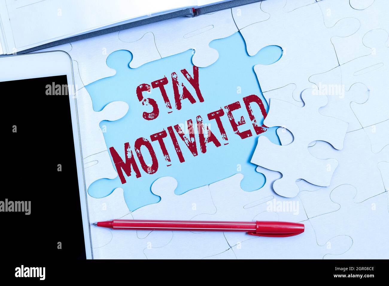 Writing displaying text Stay Motivated. Business approach Reward ...