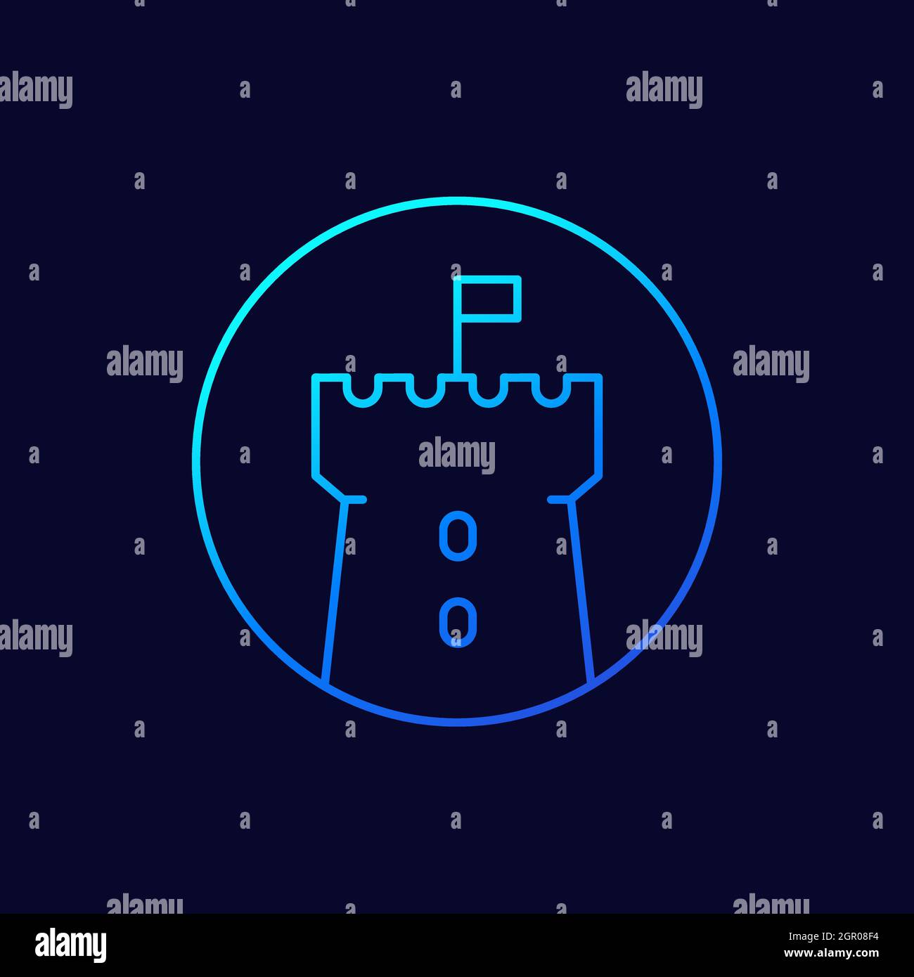 Linear fortification Stock Vector Images - Alamy