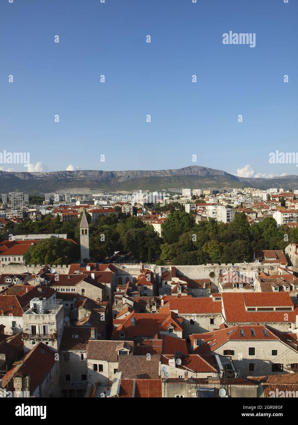 Aerial view of Split Split Croatia Stock Photo - Alamy