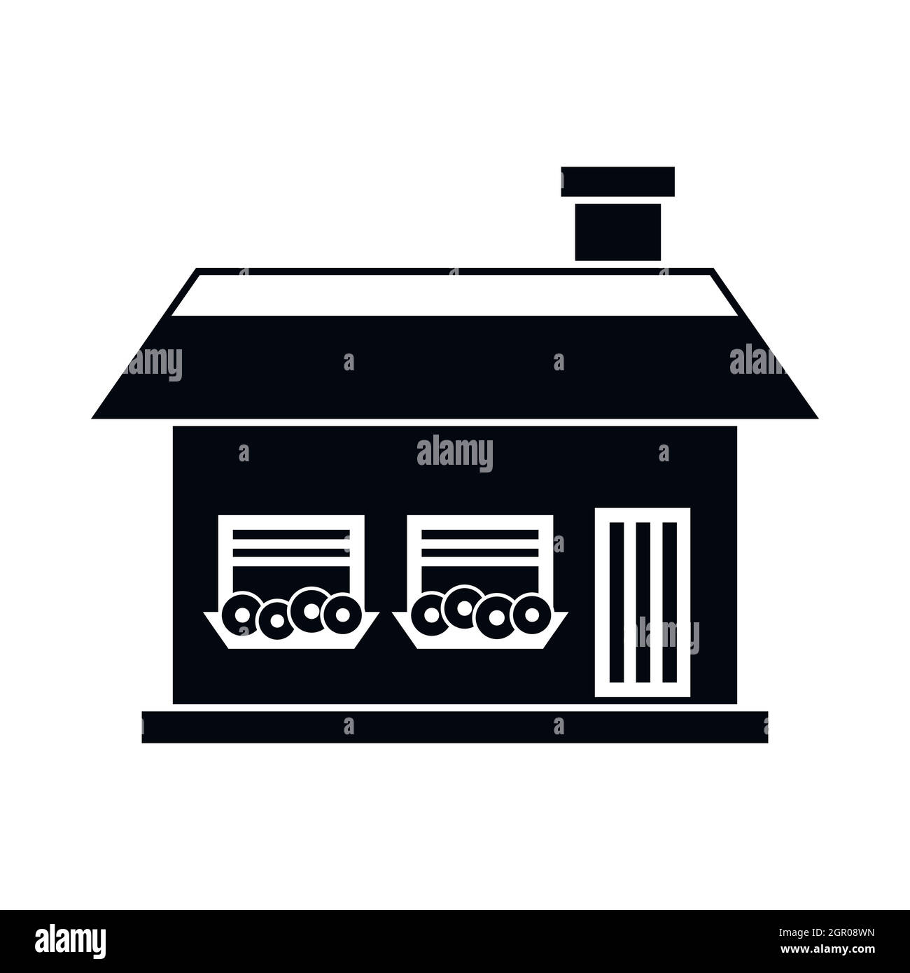 House facade windows home Cut Out Stock Images & Pictures - Alamy