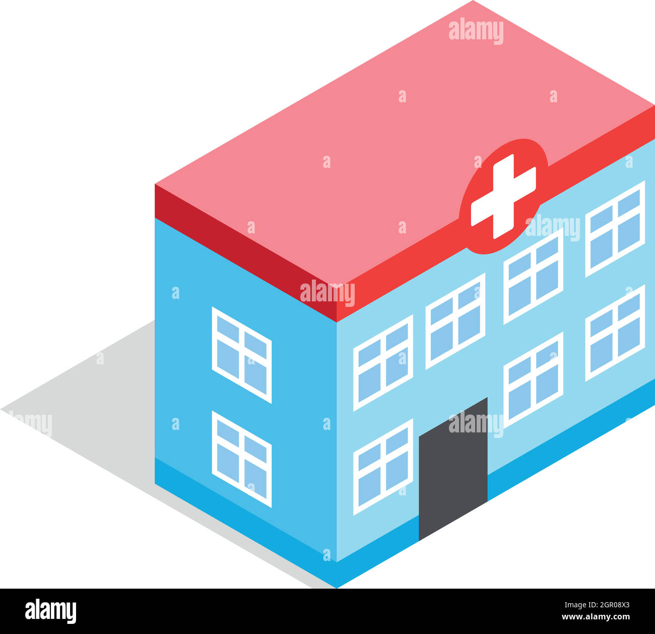 Hospital building ambulance 3d illustration hi-res stock photography ...