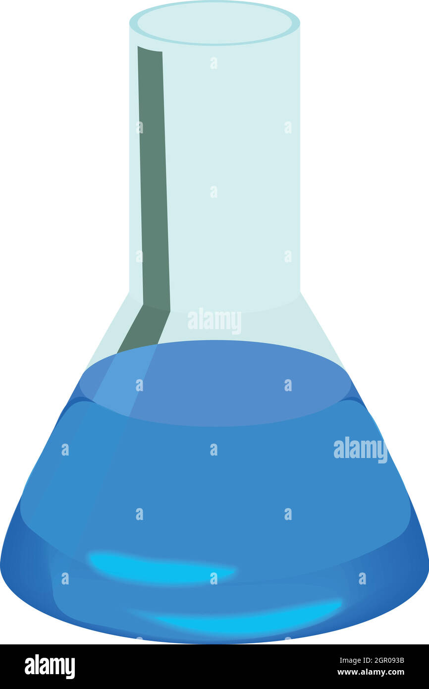 Laboratory flask icon, cartoon style Stock Vector Image & Art - Alamy