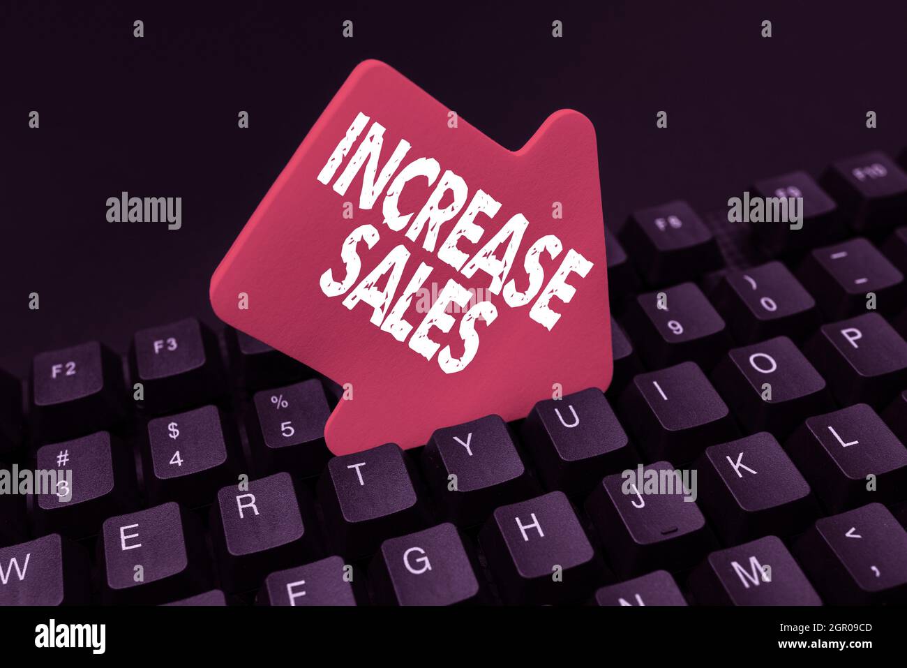 Text caption presenting Increase Sales. Business approach Boosting the ...