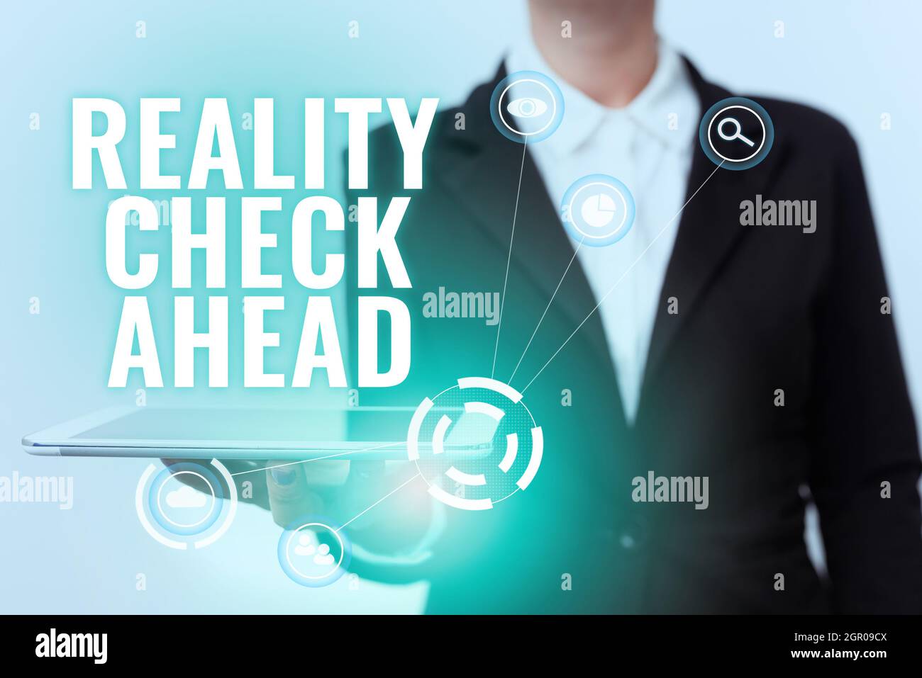 Inspiration showing sign Reality Check Ahead. Business approach makes ...