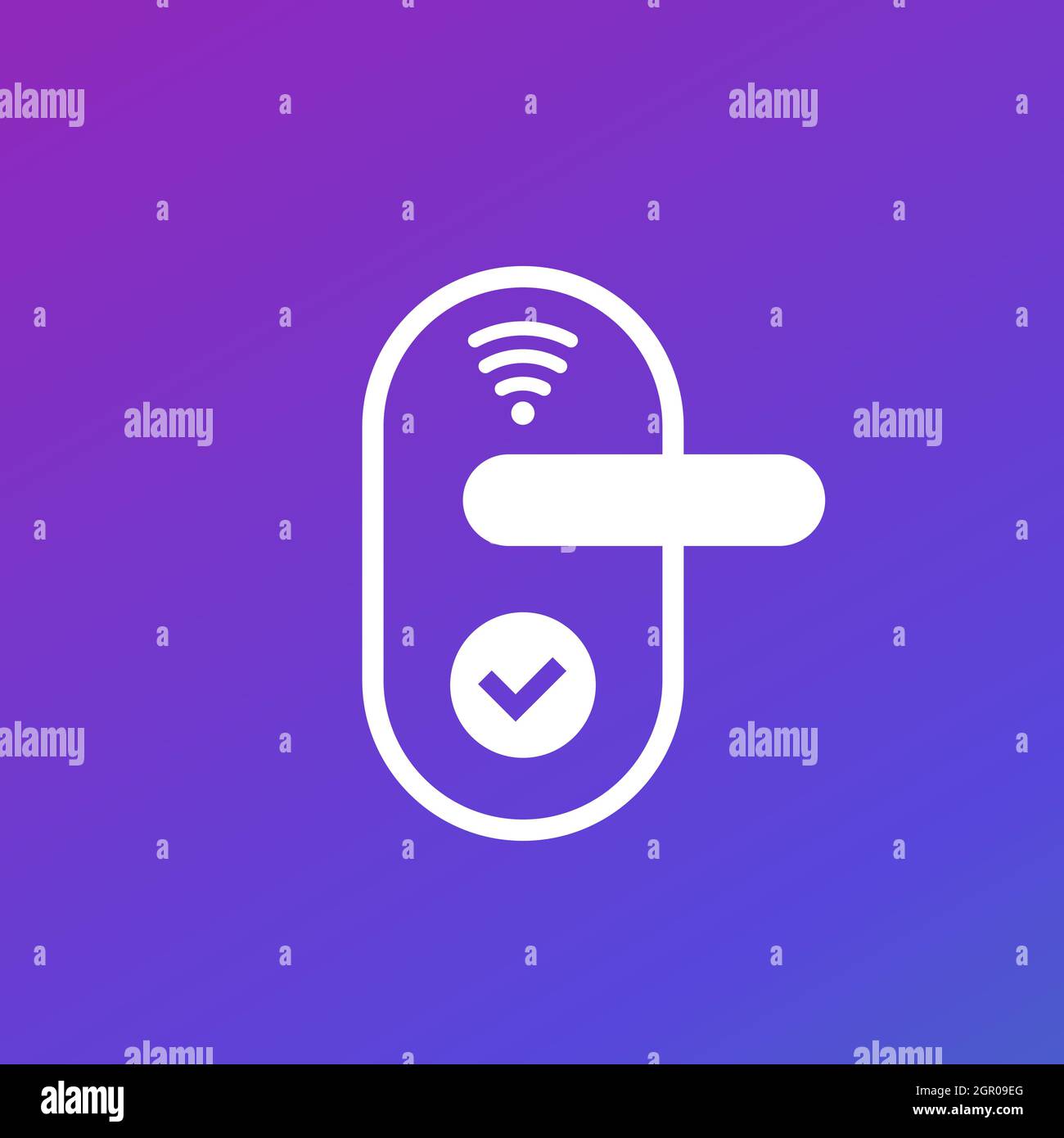 smart door lock icon, vector Stock Vector Image & Art - Alamy