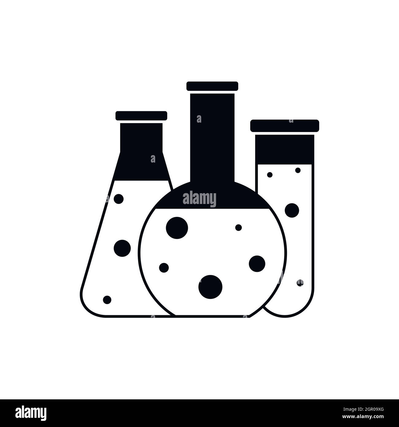 Laboratory flasks icon, simple style Stock Vector Image & Art - Alamy