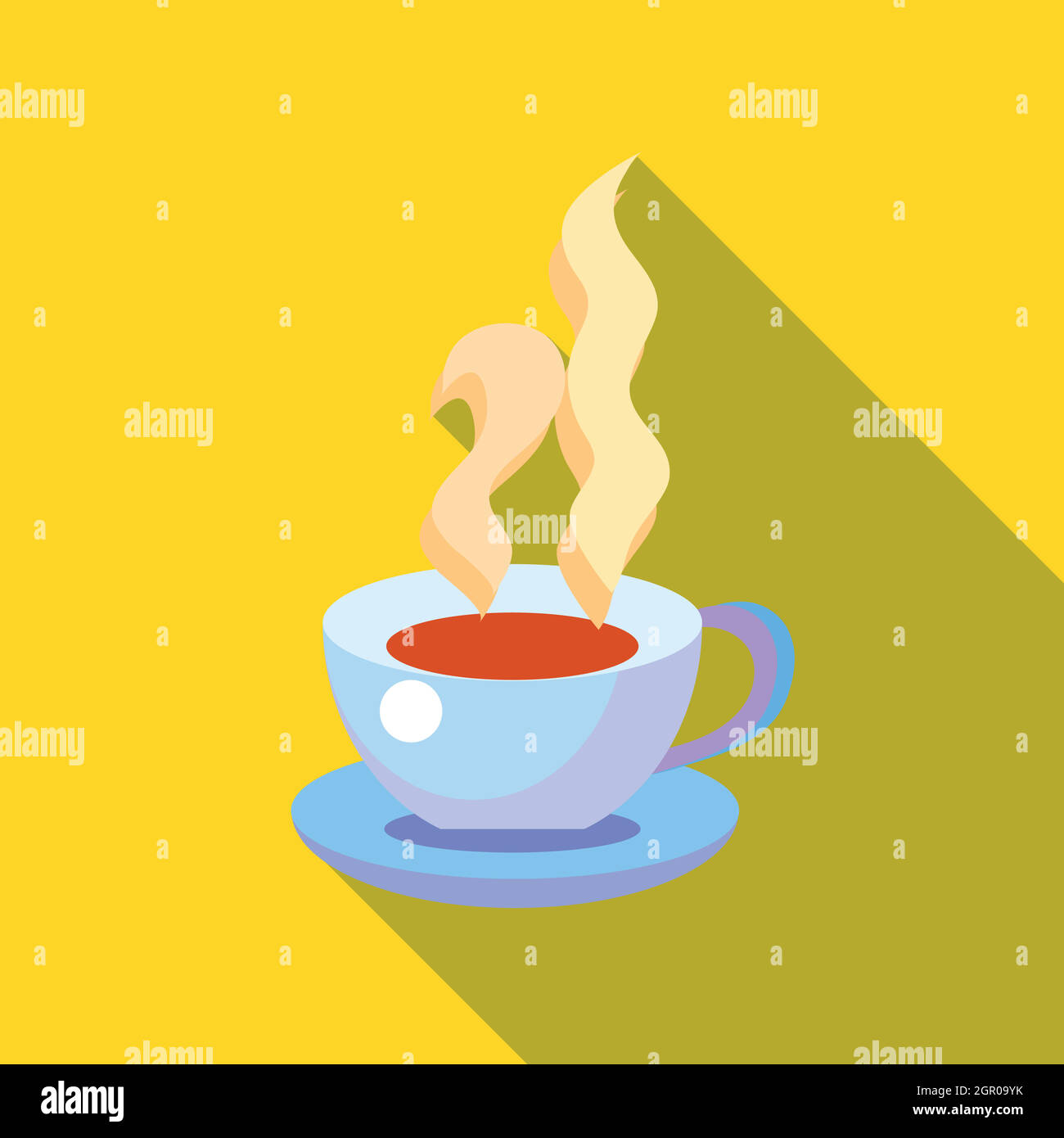 Cup of hot tea icon, flat style Stock Vector Image & Art - Alamy