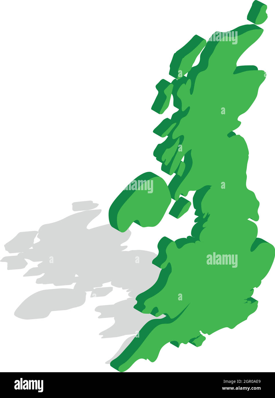 Map of britain vector hi-res stock photography and images - Alamy